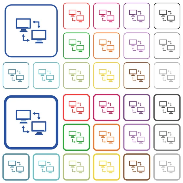 Ikon tebal berbagi awan Vector Art Stock Images | Depositphotos