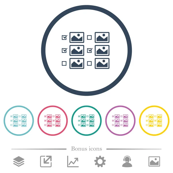 Multiple Image Selection Checkboxes Flat Color Icons Quadrant Frames ... Multiple Image Selection Checkboxes Flat Color Icons Quadrant Frames ...