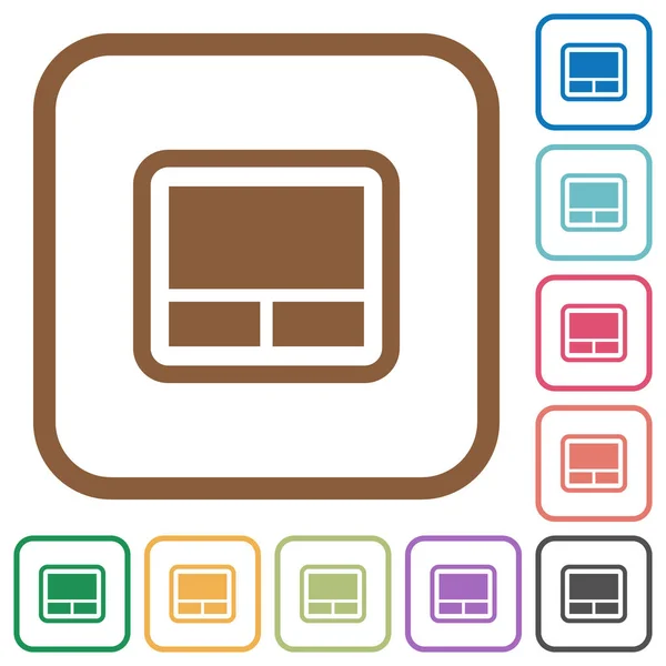 Two columned web layout simple icons Stock Vector Image by ...