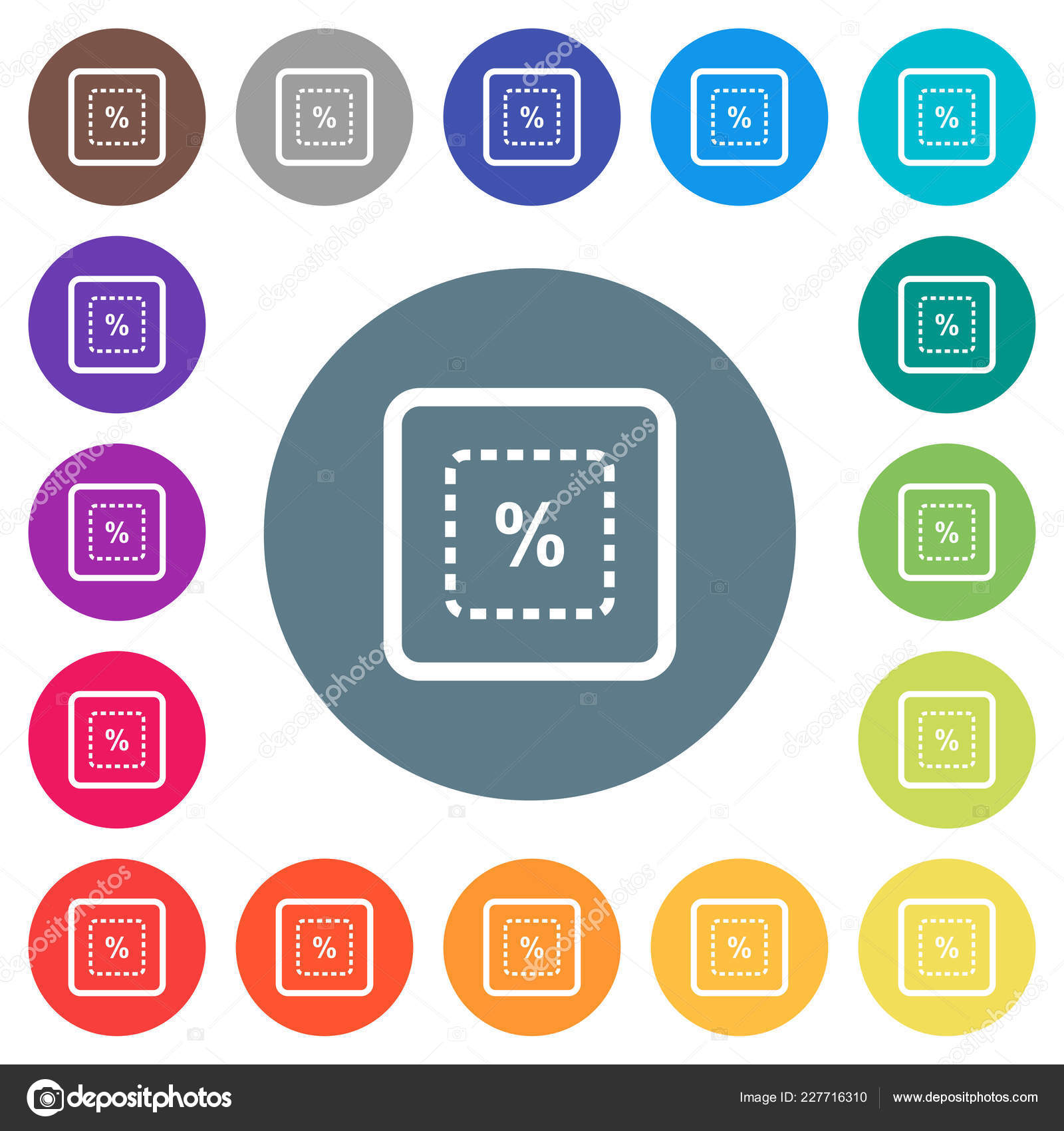 Scale Object Percent Flat White Icons Color Backgrounds Background ...