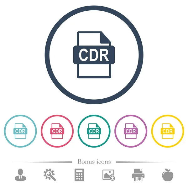 CDR file format rounded square flat icons Stock Vector by ...