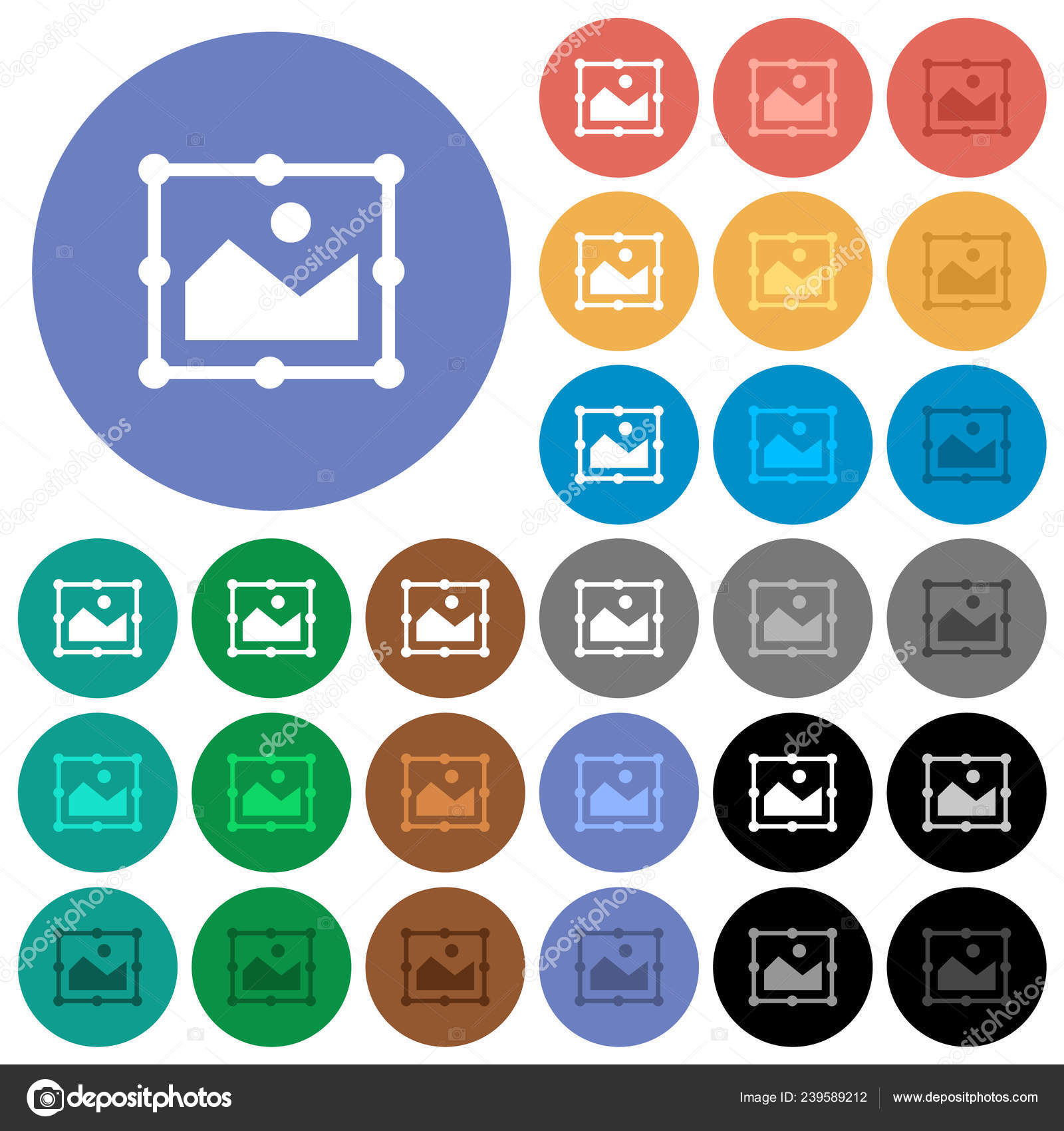 Image Free Transform Multi Colored Flat Icons Backgrounds Included ...