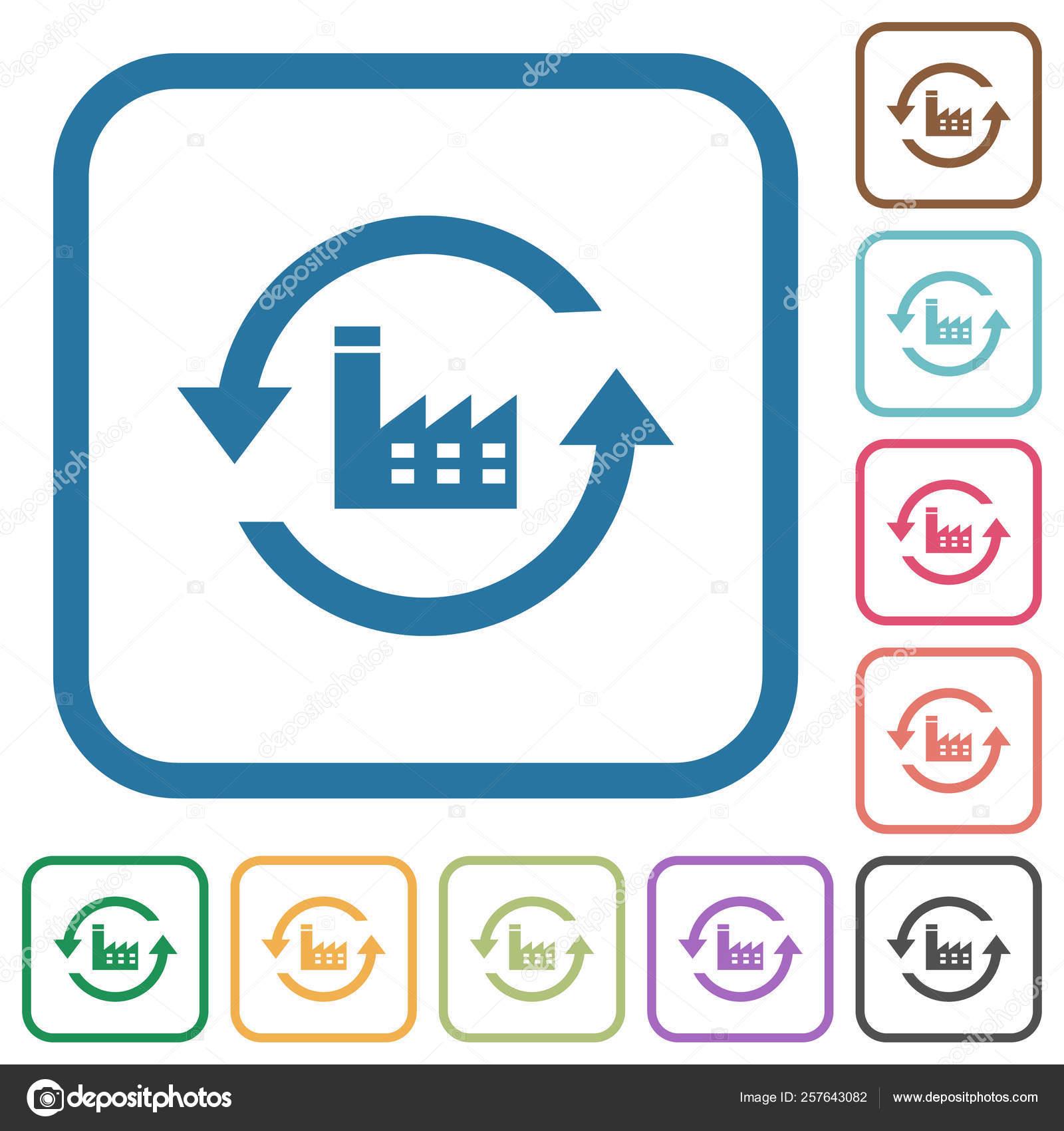Reset to factory defaults simple icons Stock Vector by ©renegadehomie ...