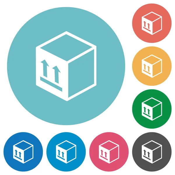 Single Package Flat White Icons Color Backgrounds Background Color ...