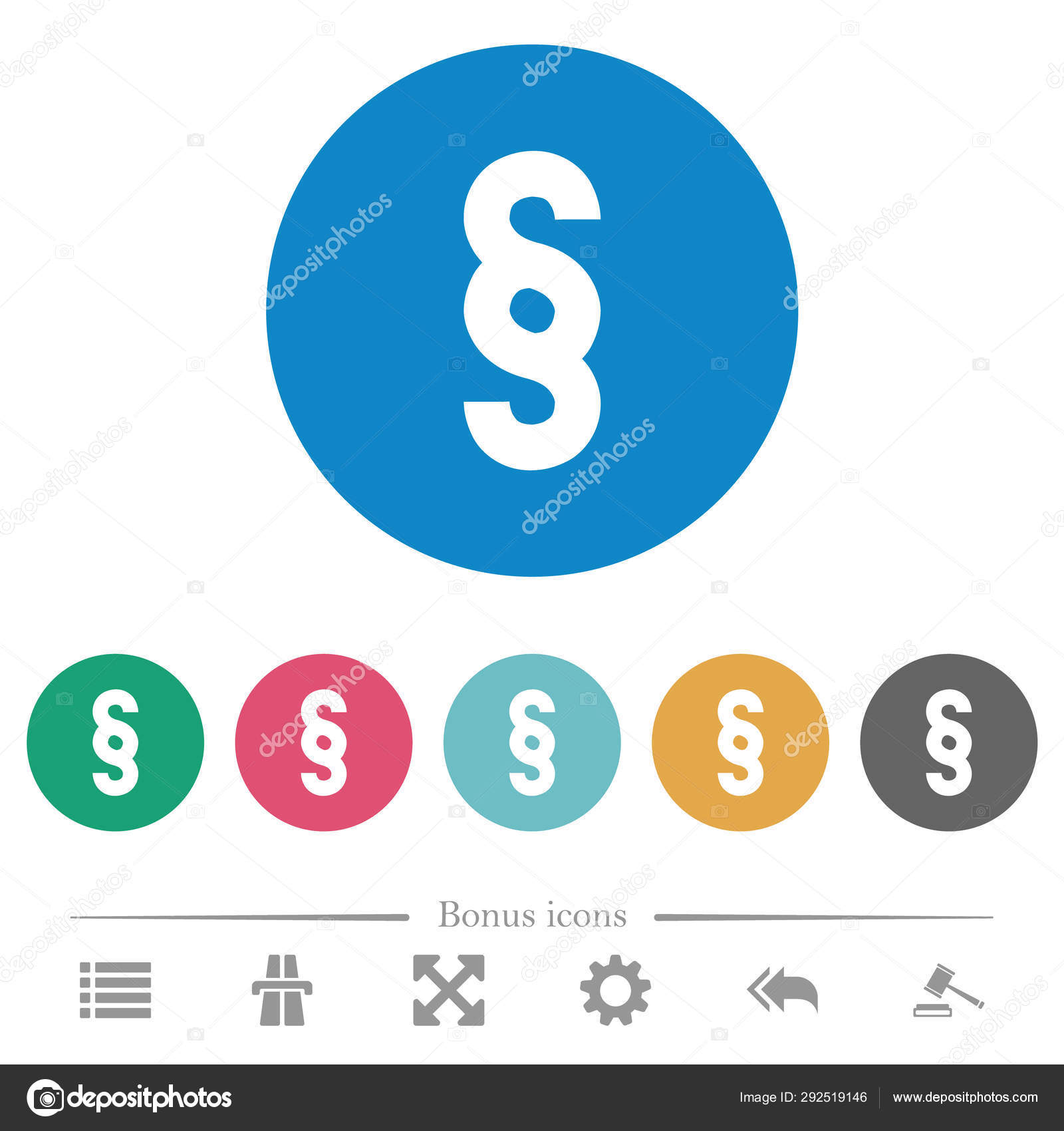 Paragraph symbol flat round icons Stock Vector by ©renegadehomie 292519146
