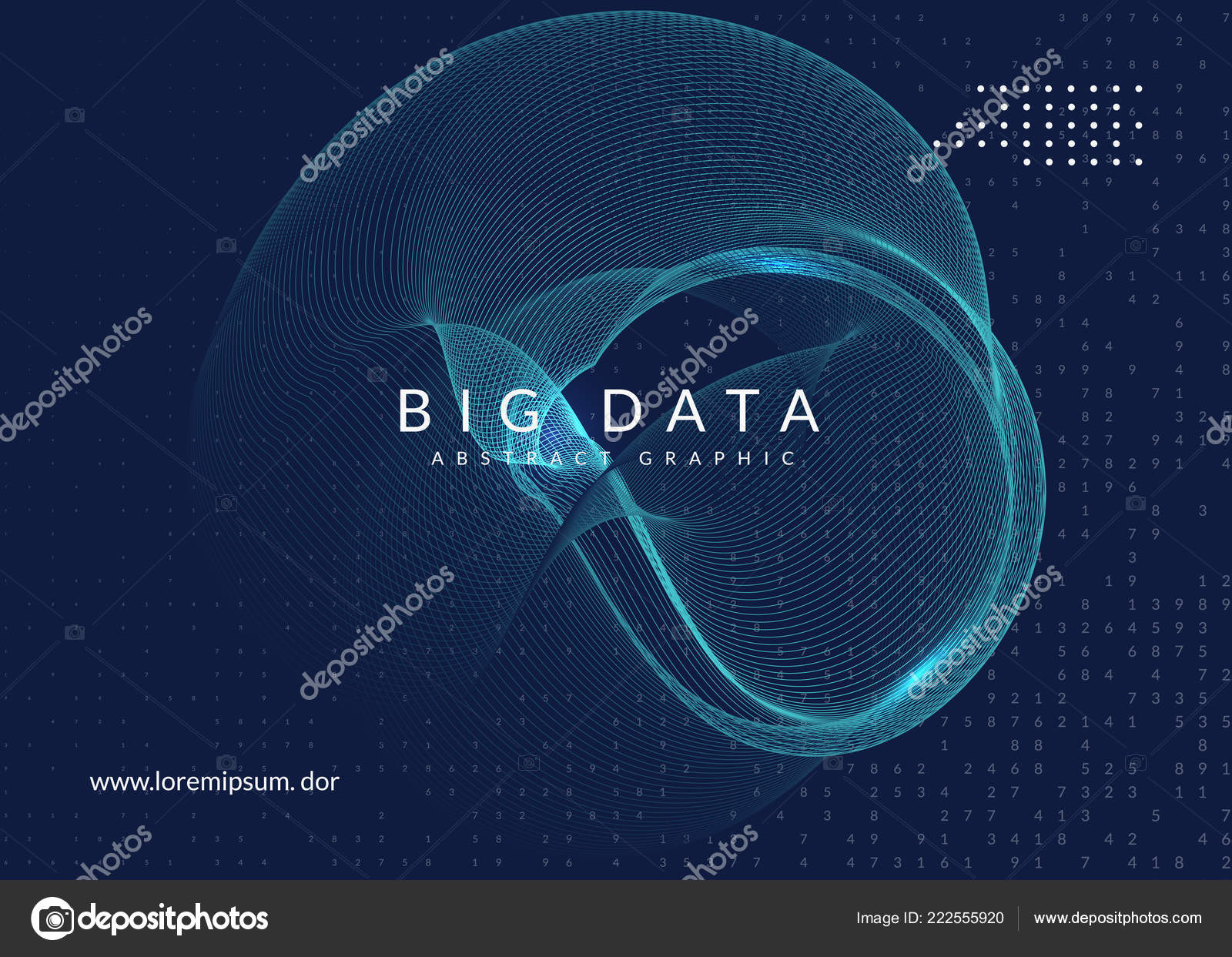 Big data background. Technology for visualization, artificial in Stock Vector by ©olga_hmelevska ...