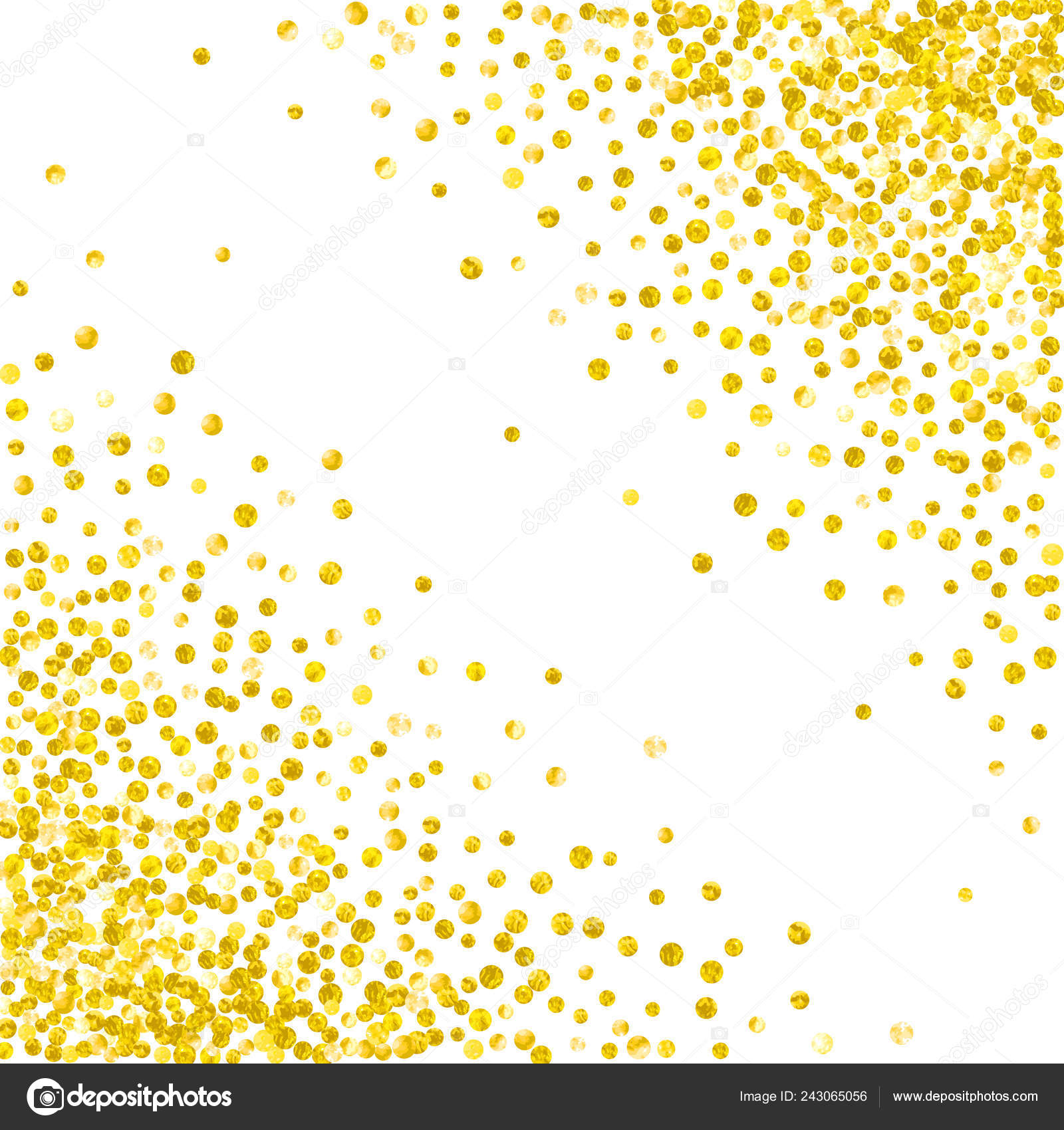 Gold Confetti Dots