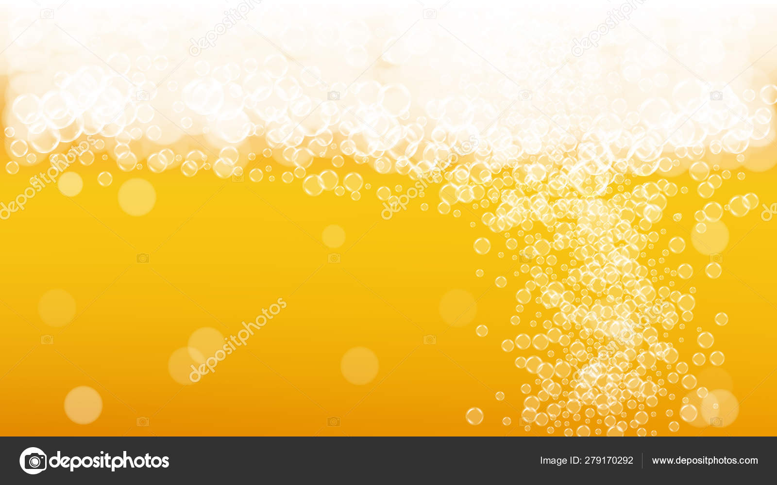 Craft beer background. Lager splash. Oktoberfest foam. Stock Vector ...