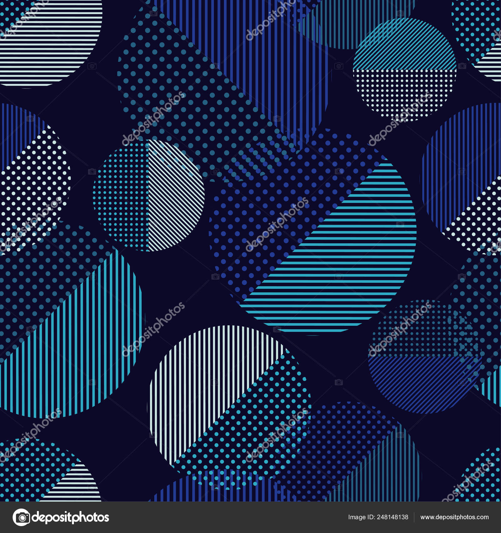 Colorful Polka Dots And Stripes