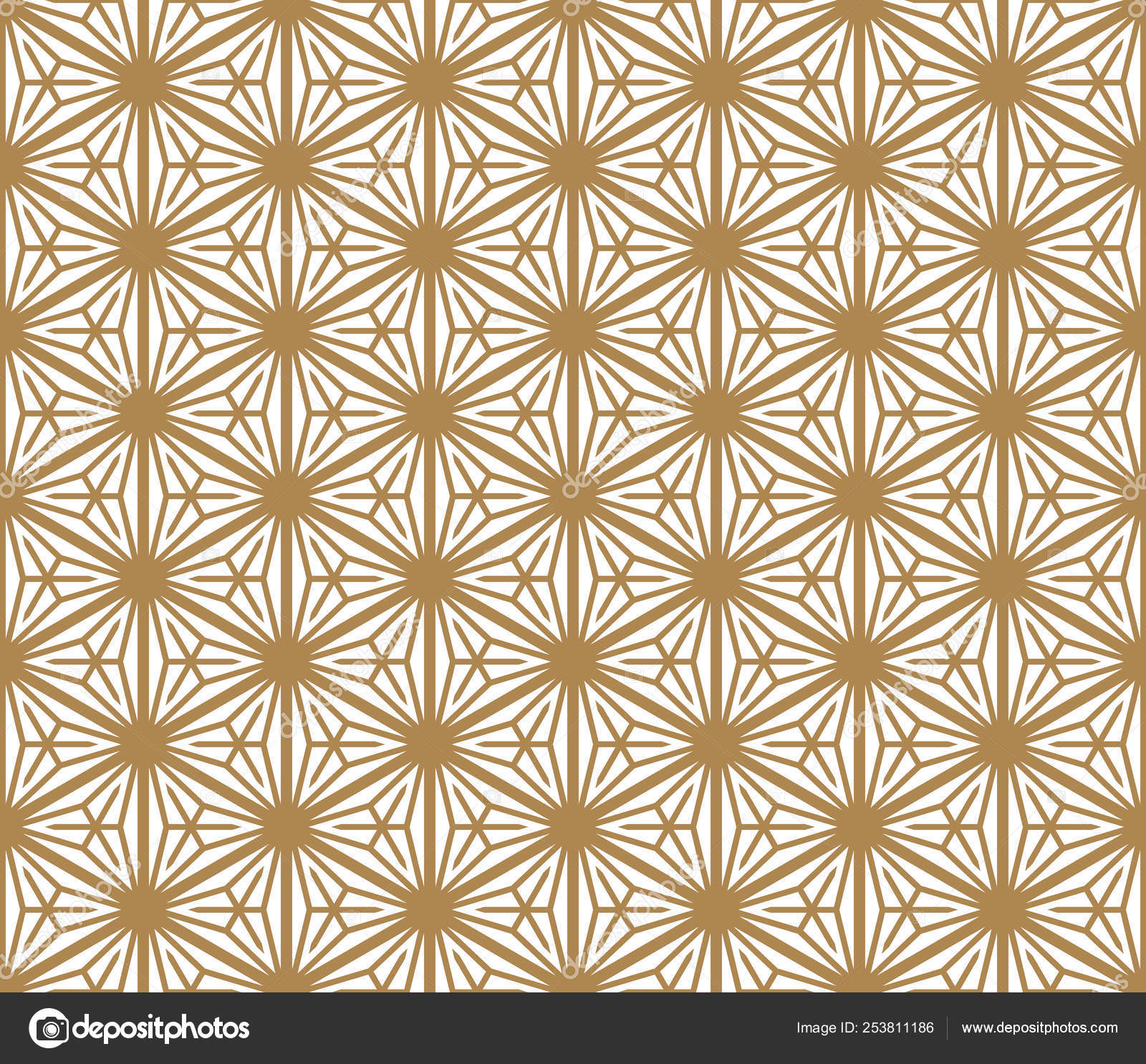 Seamless pattern based on Japanese ornament Kumiko — Free Stock Vector ...