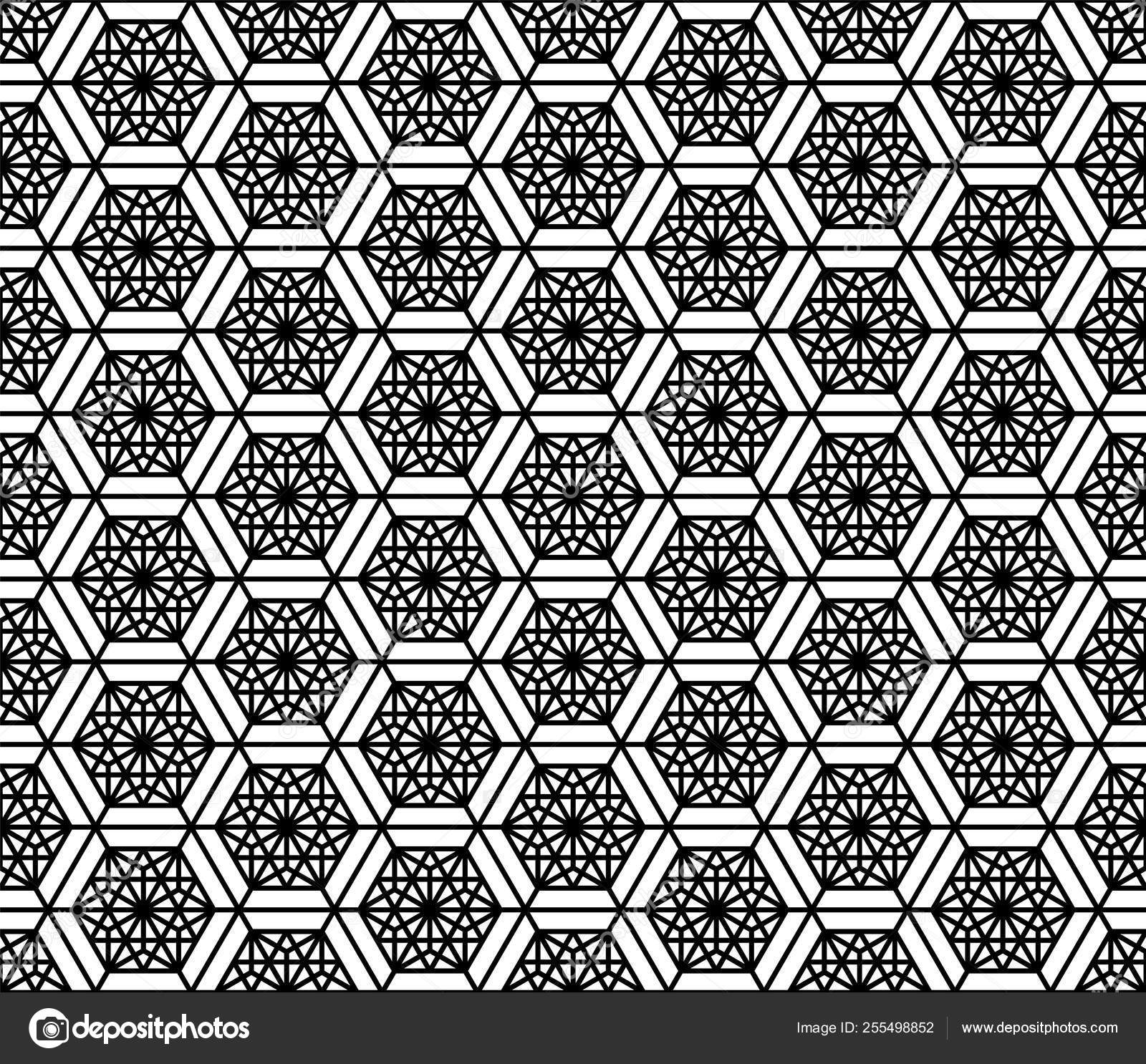 Japanese Patterns Black And