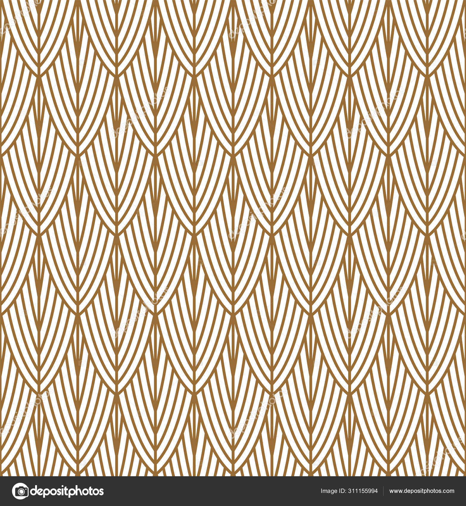 Seamless Geometric Pattern Brown