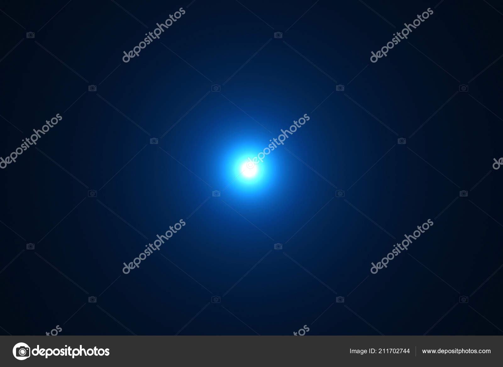Blue Color Bright Lens Flare Rays Light Flashes Leak Movement — Stock ...