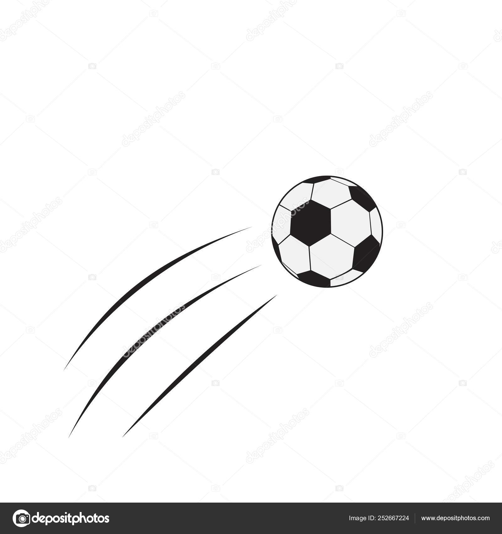Flying Soccer Ball Vector