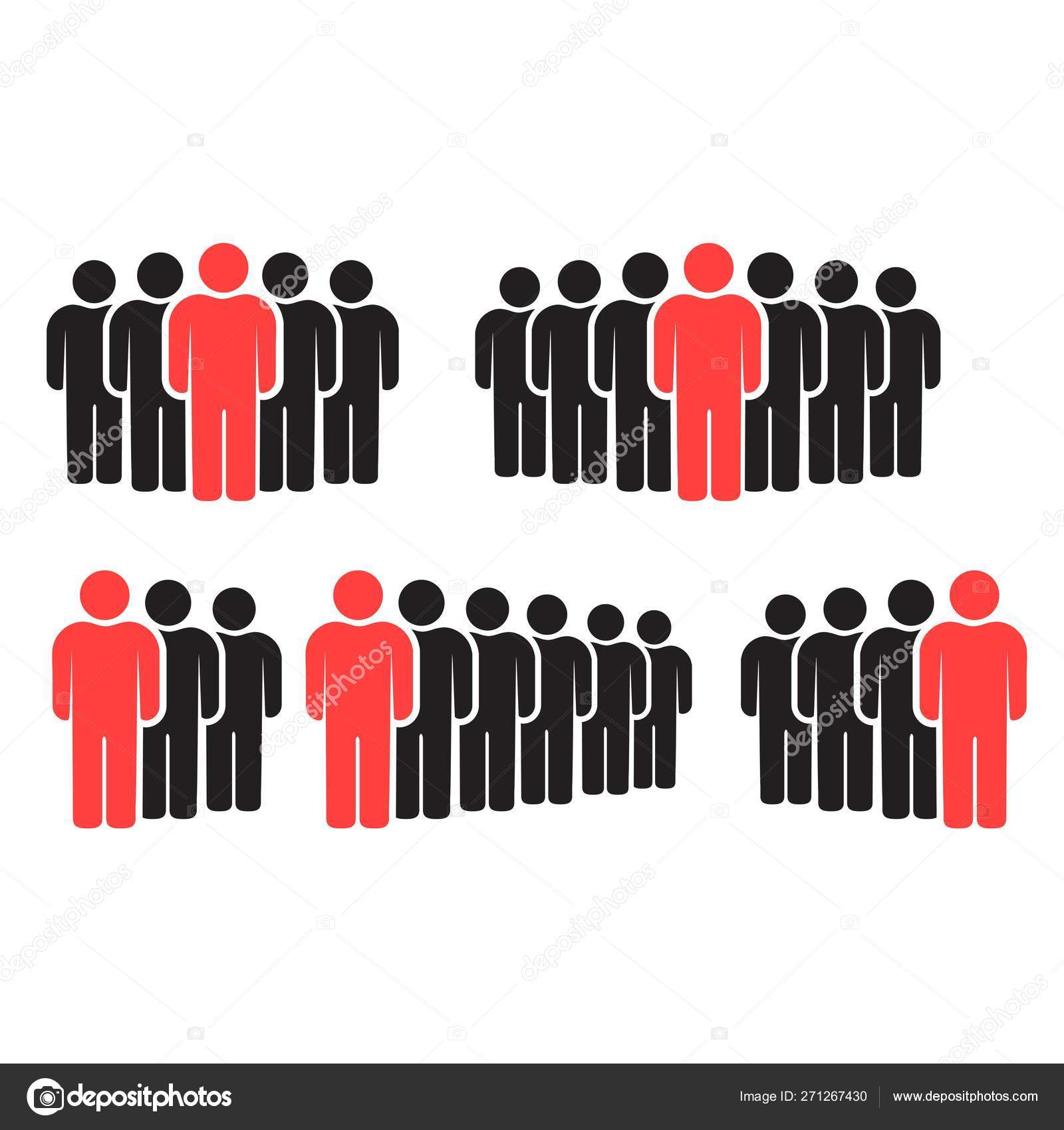 People icons set isolated on white background Stock Vector Image by ...