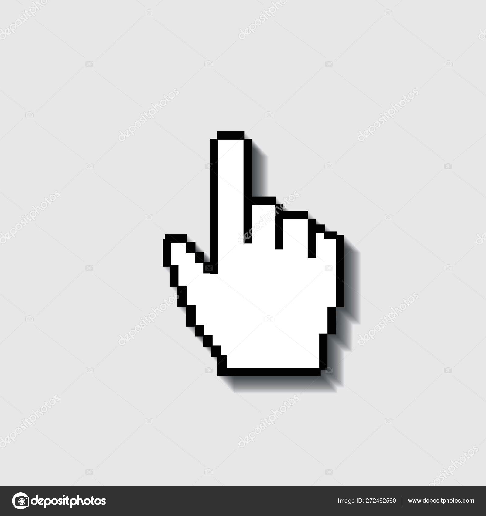 Símbolo cursor do mouse - seta clique ilustração ponteiro isolado Stock ...