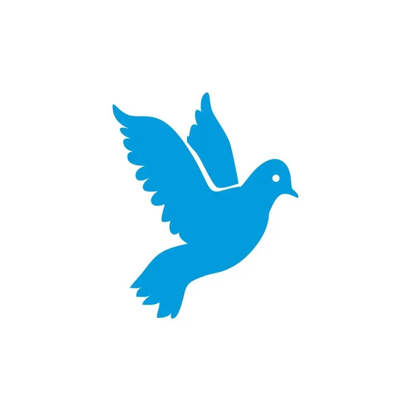 Vector de paloma. Icono azul aislado vector, gráfico vectorial ...