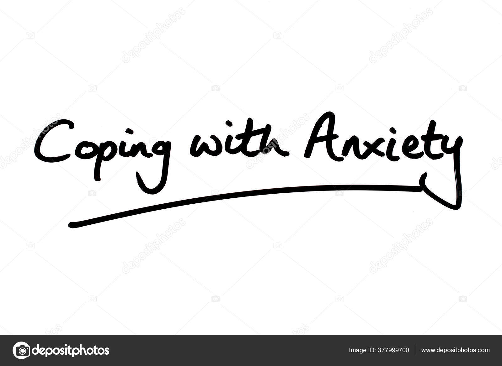 Coping Anxiety Handwritten White Background Stock Photo by ©chrisdorney ...