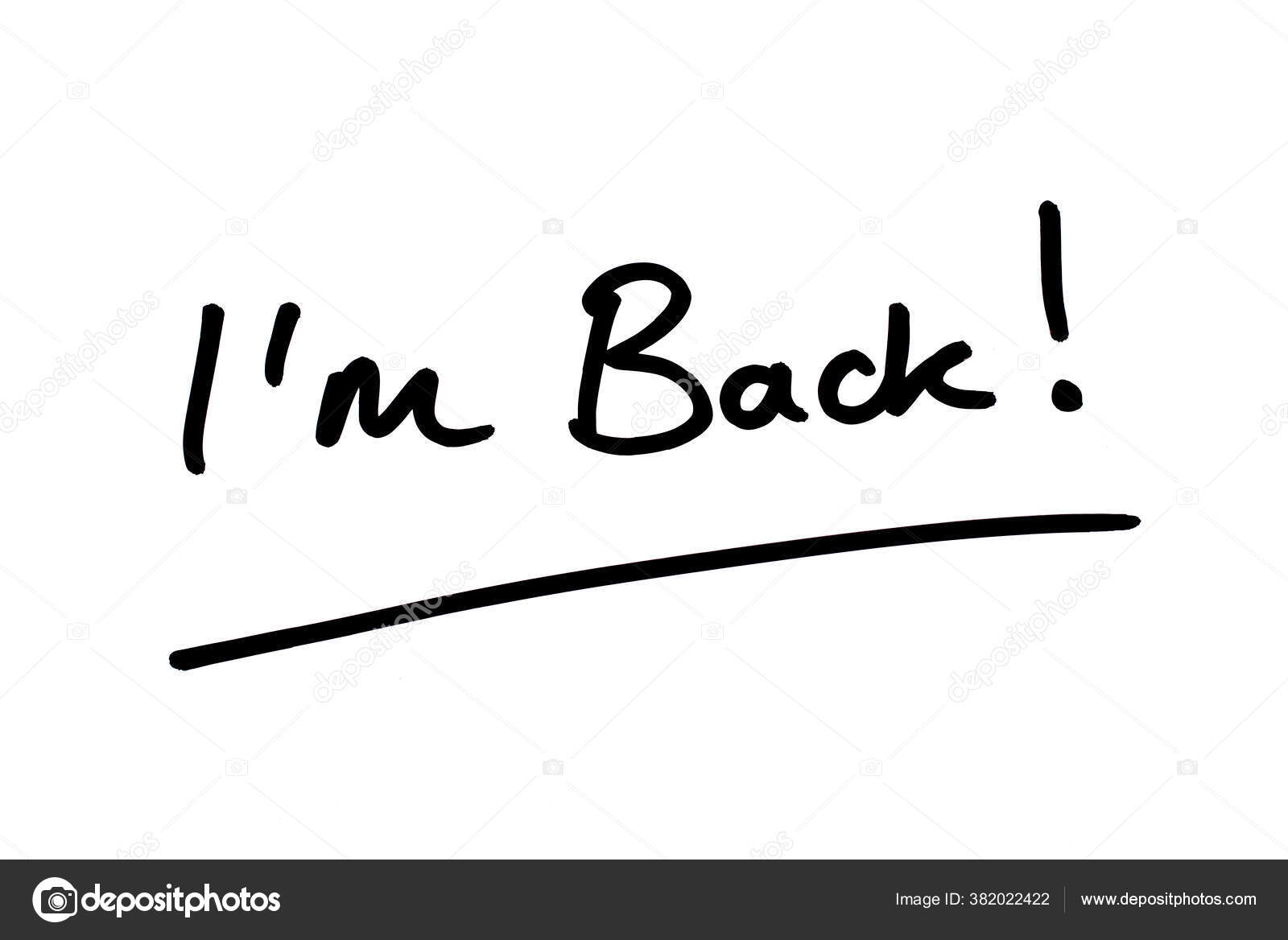 Back Handwritten White Background — Stock Photo © chrisdorney #382022422