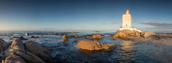 Wide Angle Panoramic Image Stompneusbaai Lighthouse Shelley Point Town ...