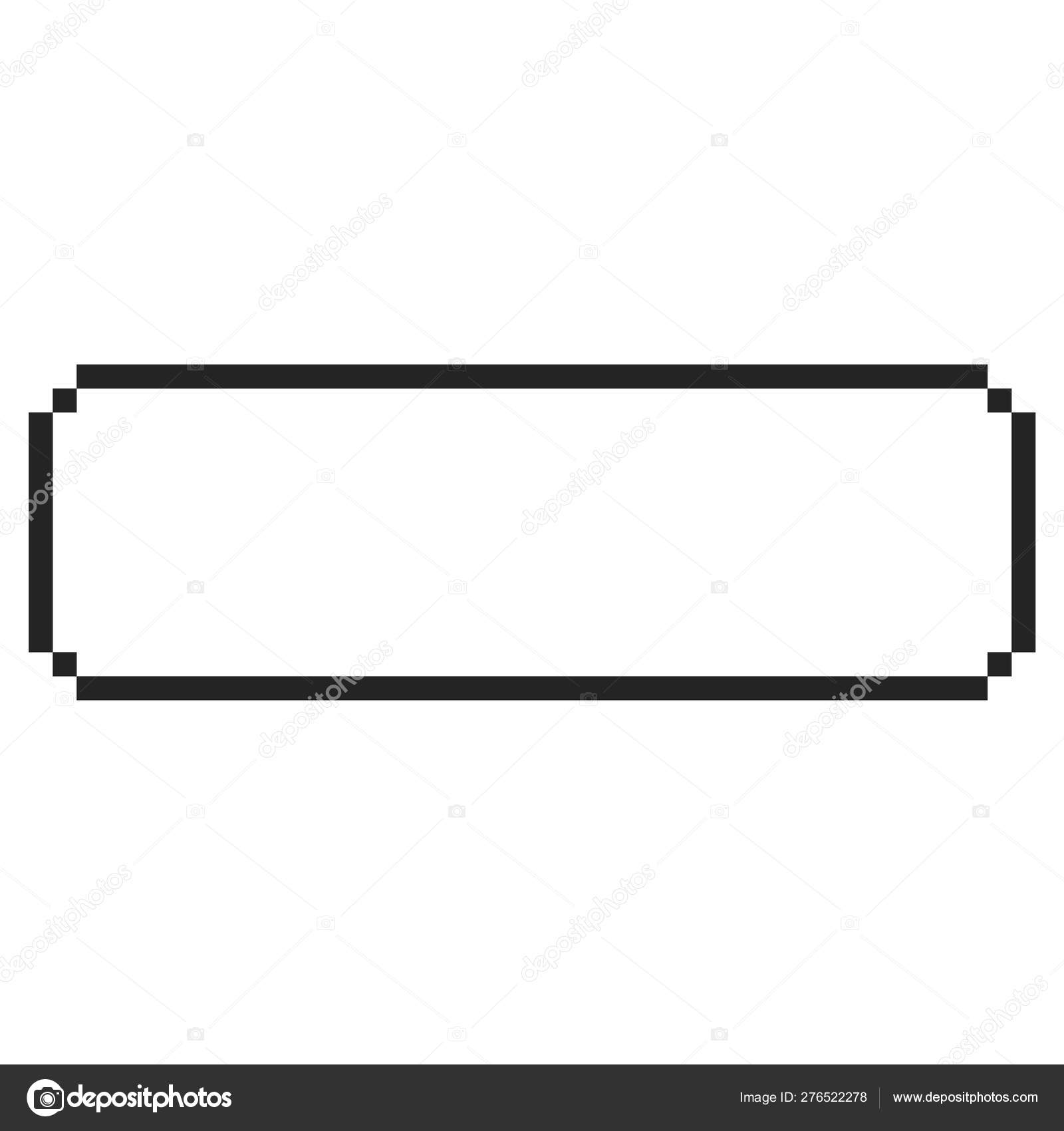8 bit frame . Vector pixel border . Stock Vector by ©DeziDezi 276522278