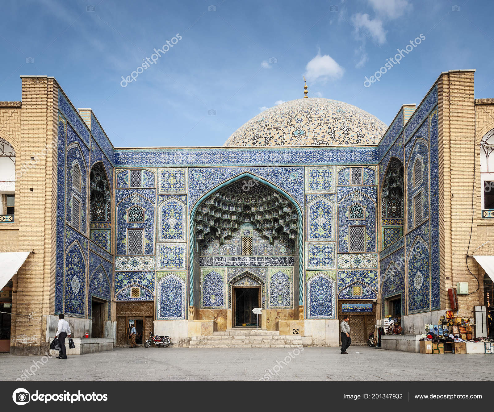 Shah Mosque Famous Landmark Naqsh Jahan Square Isfahan City Iran ...
