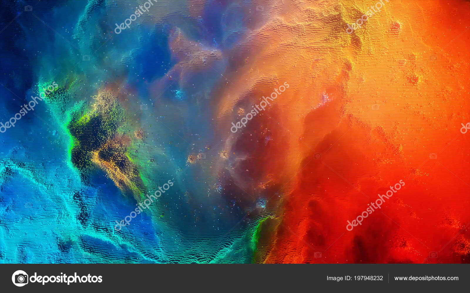 Abstract background 8-bit. 8 bit galaxy in outer space Stock Photo by ...