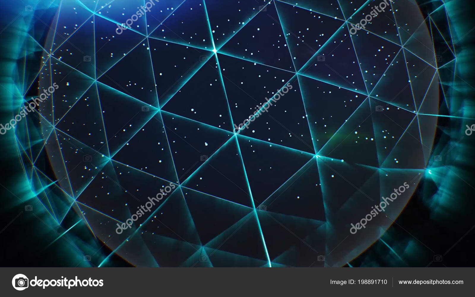 Sphere, globe and space in the form of a plexus. Stock. Abstract geometric background with ...
