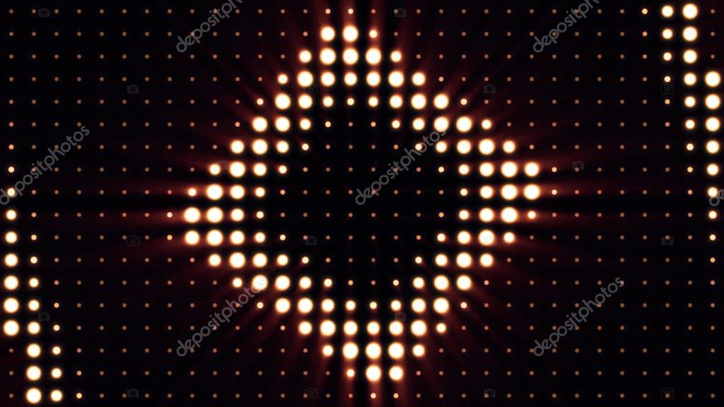 Elementos de Concierto. Panel con la bombilla led. Fondo abstracto con ...