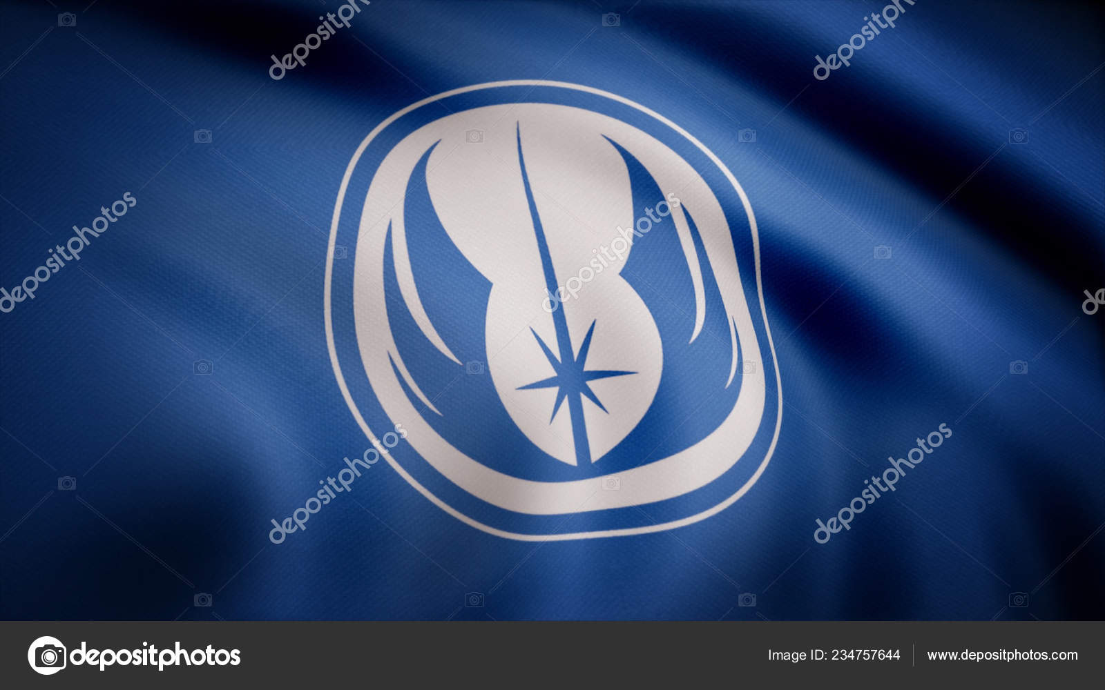 Jedi Symbol Blue