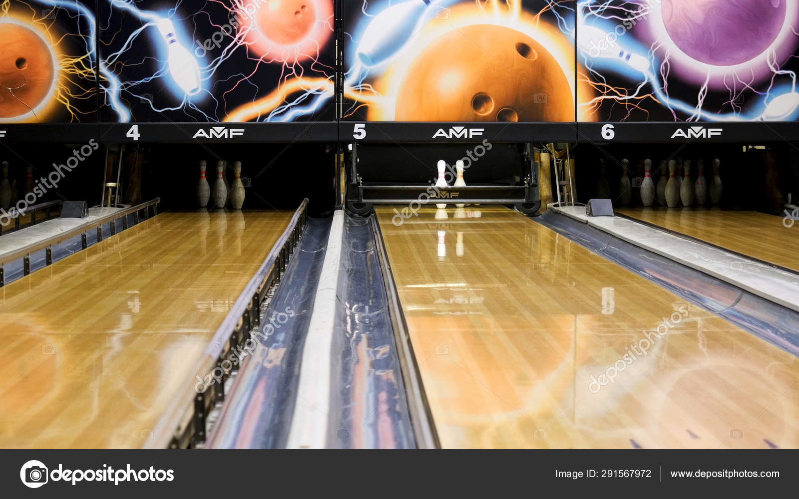 Bowling Ball Rolling Down Lane