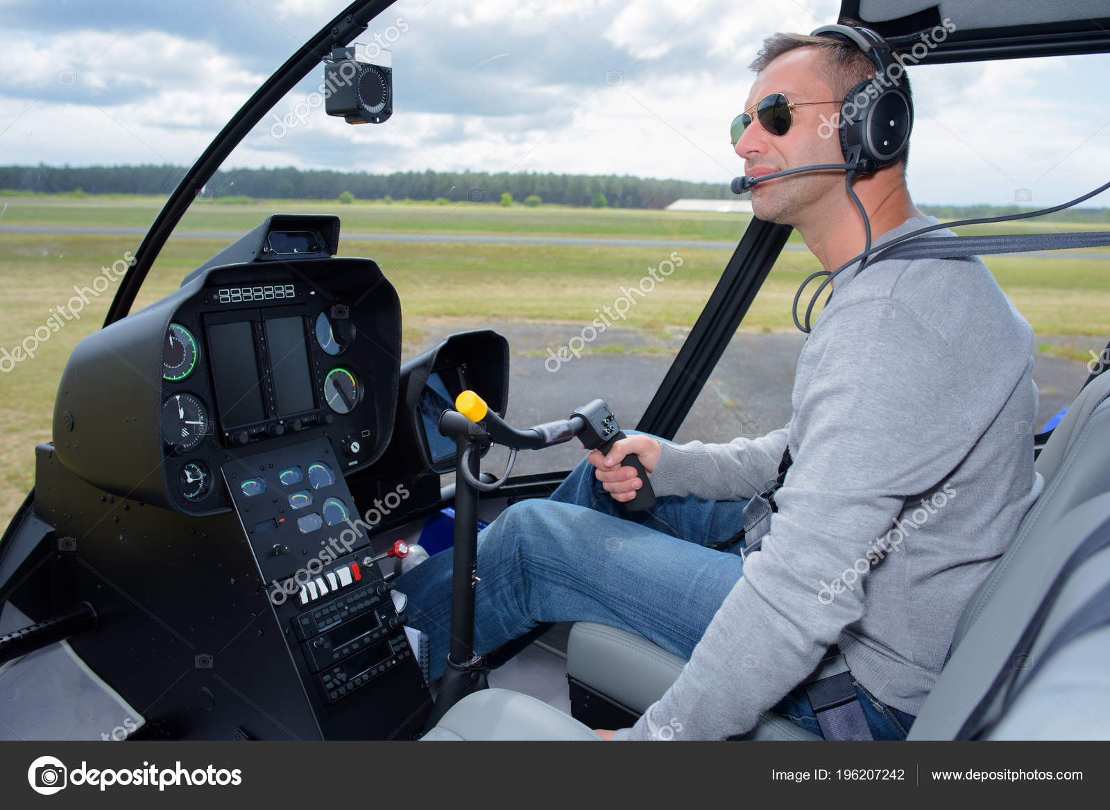 Helicopter pilot and man Stock Photo by ©photography33 196207242
