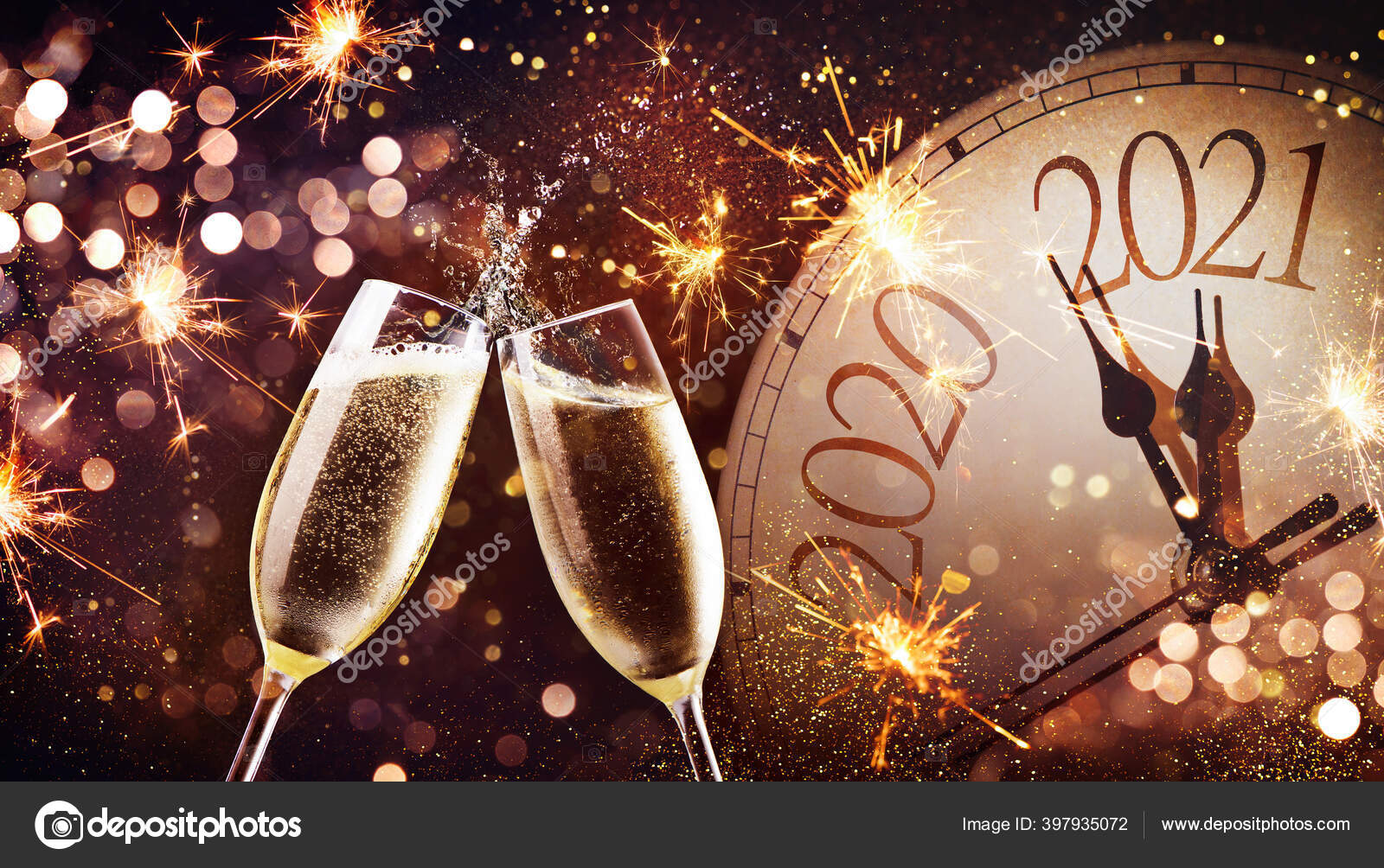 New Years Eve Champagne Background