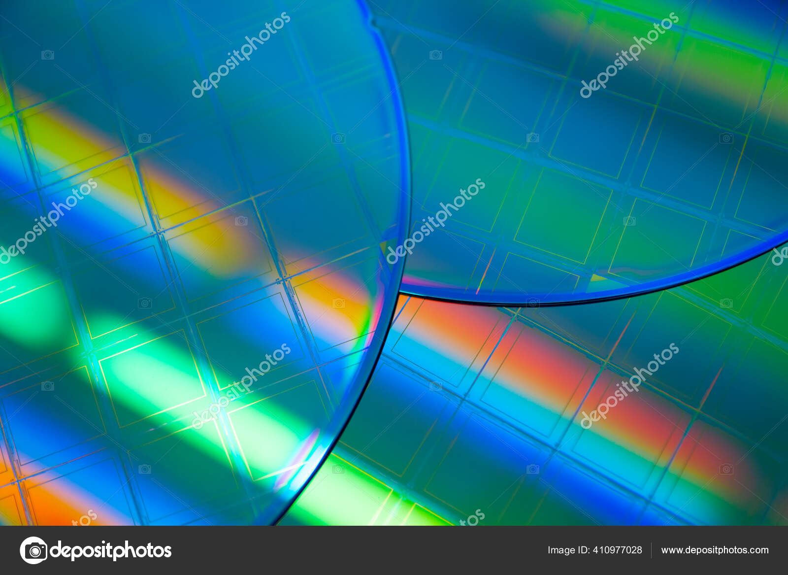 Silicon Wafers Microcircuits Semiconductor Material Crystalline Silicon ...