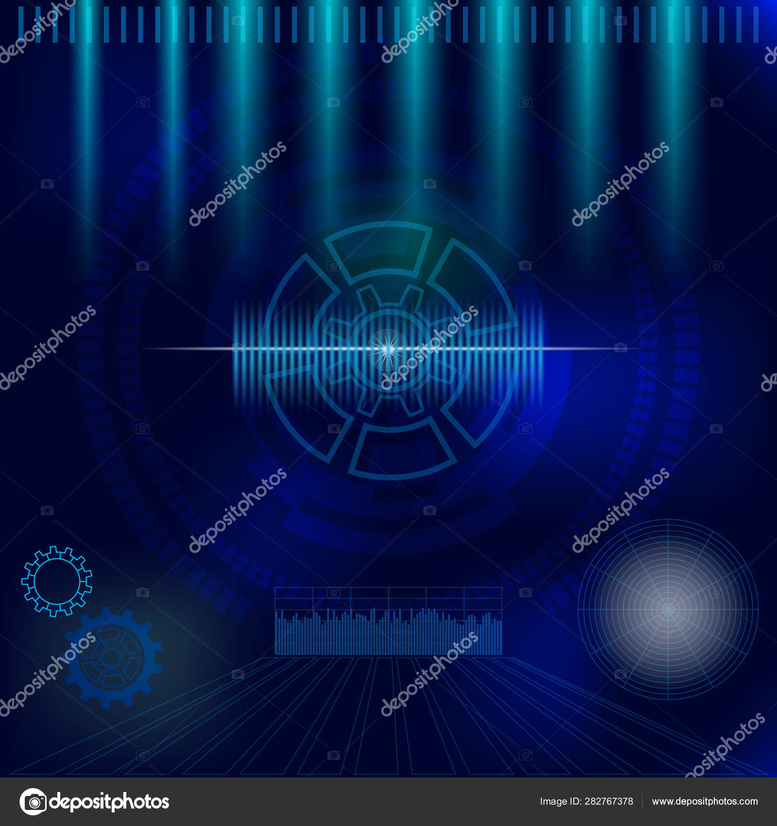 Futuristic user interface background Stock Vector Image by ©Foxyliam ...