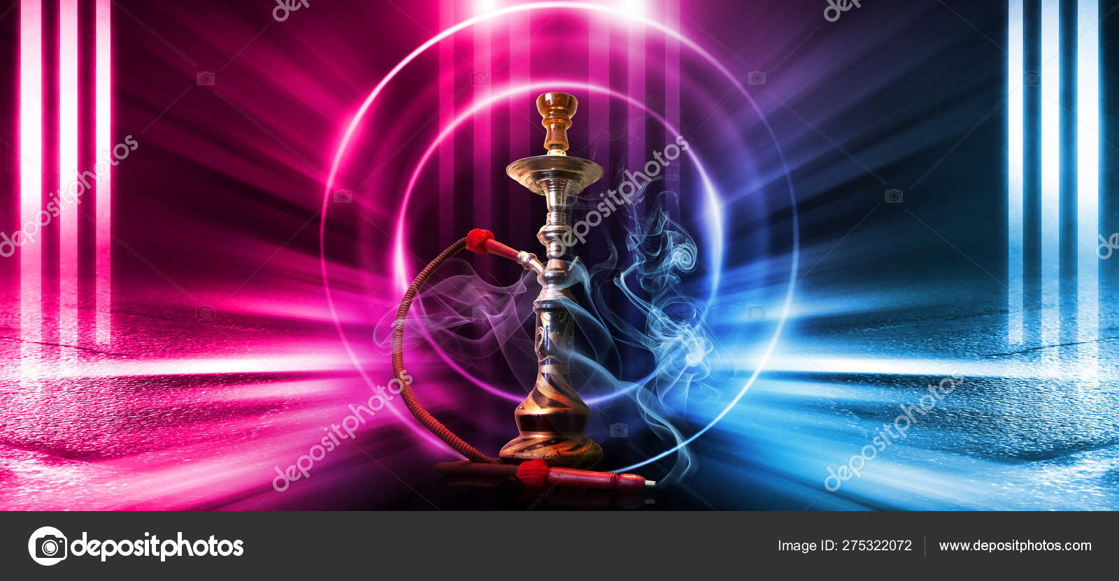 Hookah Smoke Background