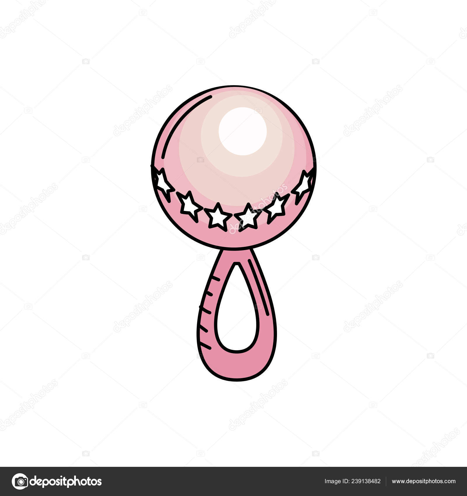 Baby Rattle Vector
