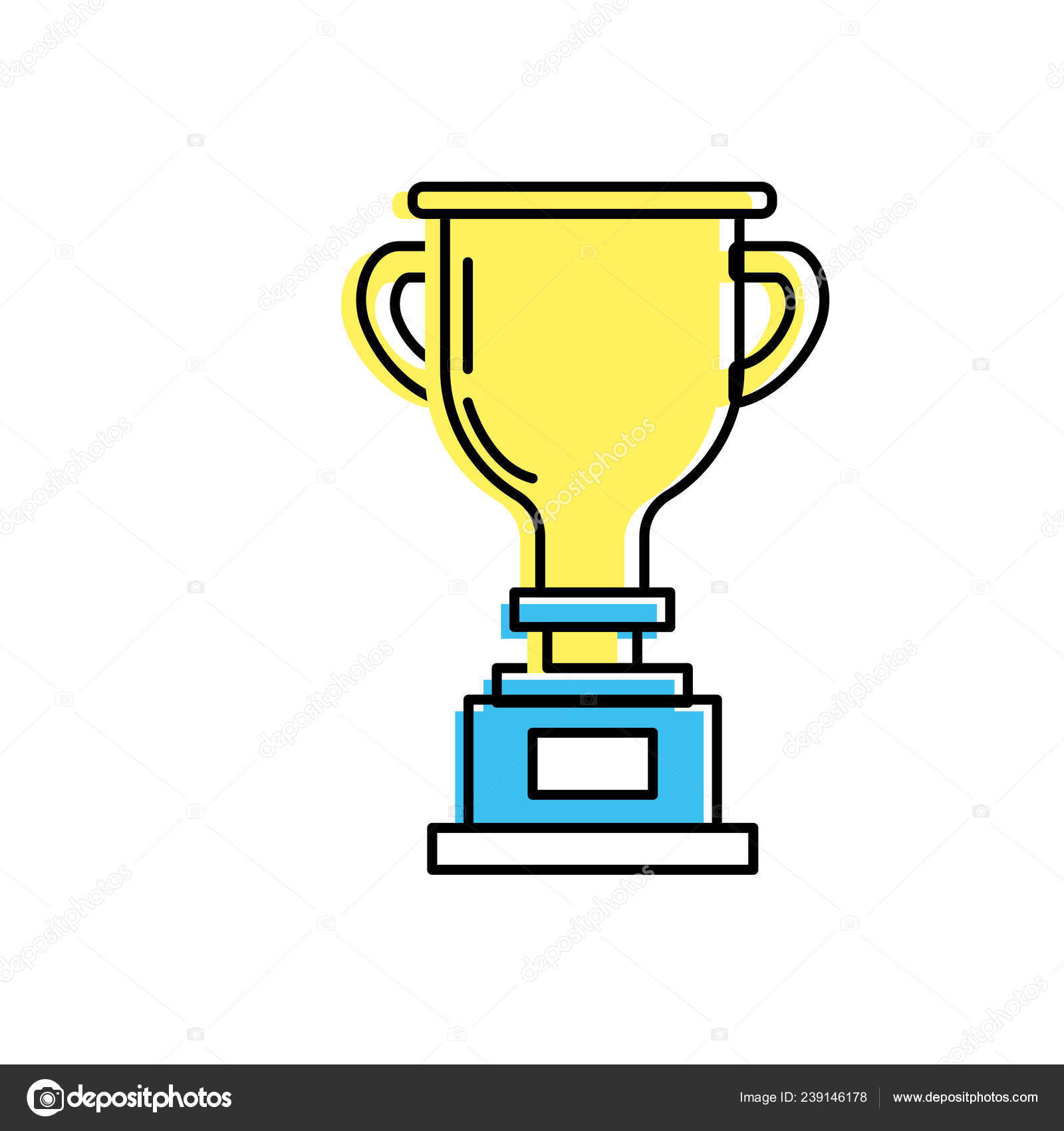 Prize Symbol Winner Champion Vector Illustration Stock Vector Image by ...