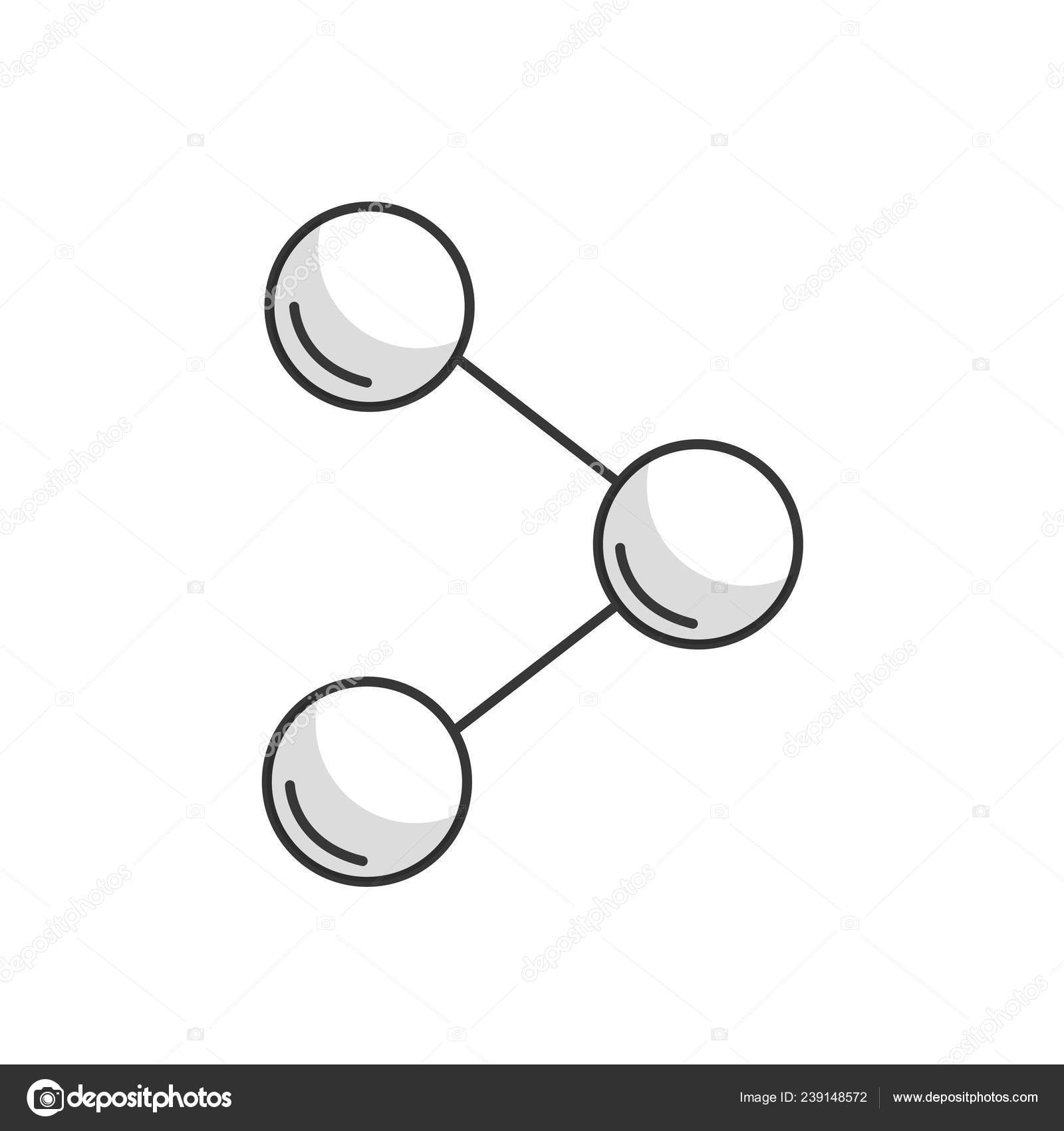 Line Share Technology Icon Communication Information Vector ...