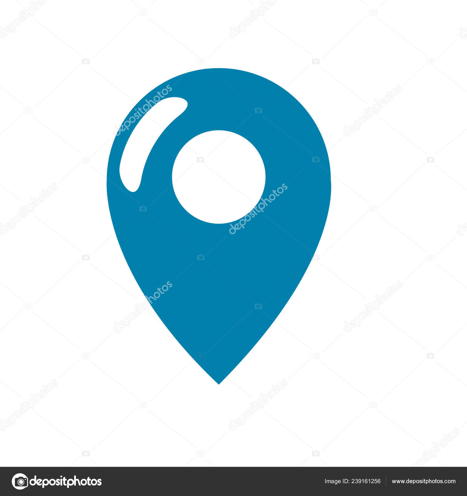 Silhueta Símbolo Localização Para Destino Geografia Mapa Ilustração ...