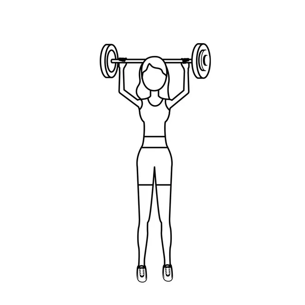Woman Dumbbell Exercise Vector Illustration Stock Vector by ©stockgiu ...