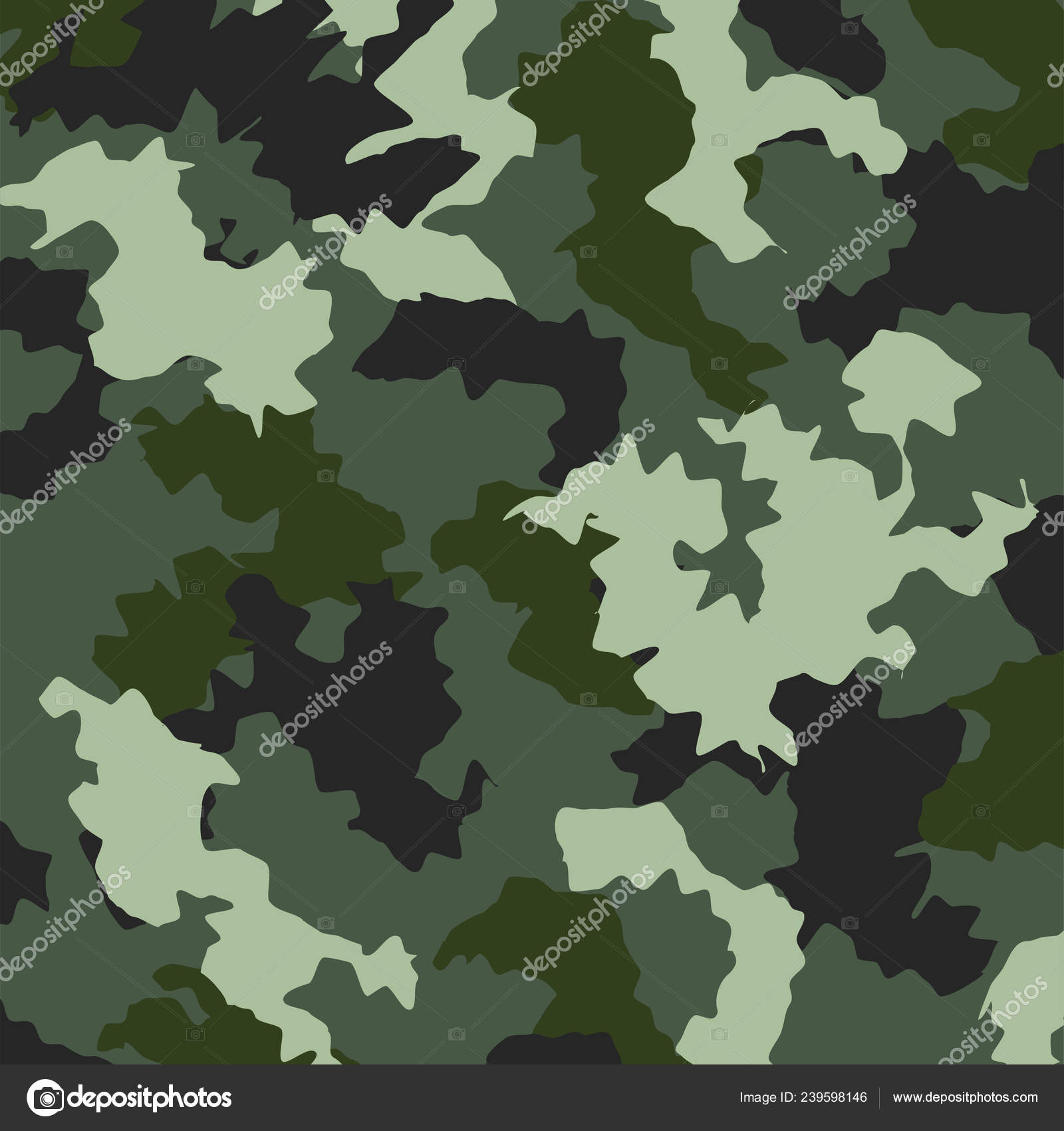 Patriotic Military Cloth Uniform Background Vector Illustration Stock ...