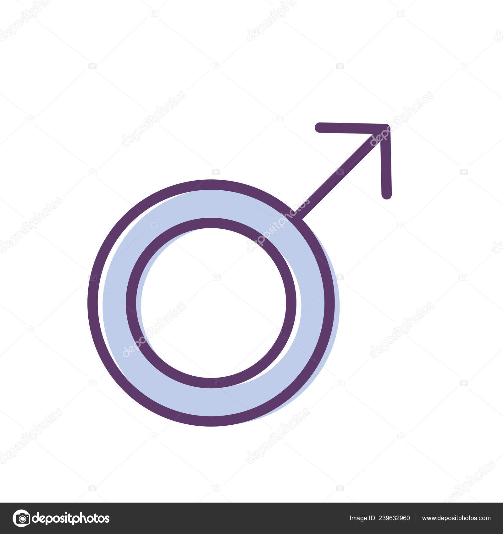 Male Symbol Sign Decoration Design Vector Illustration Stock Vector ...