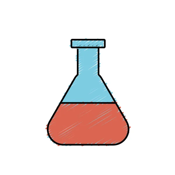 Erlenmeyer Flask Lab Chemical Design Vector Illustration Stock ...