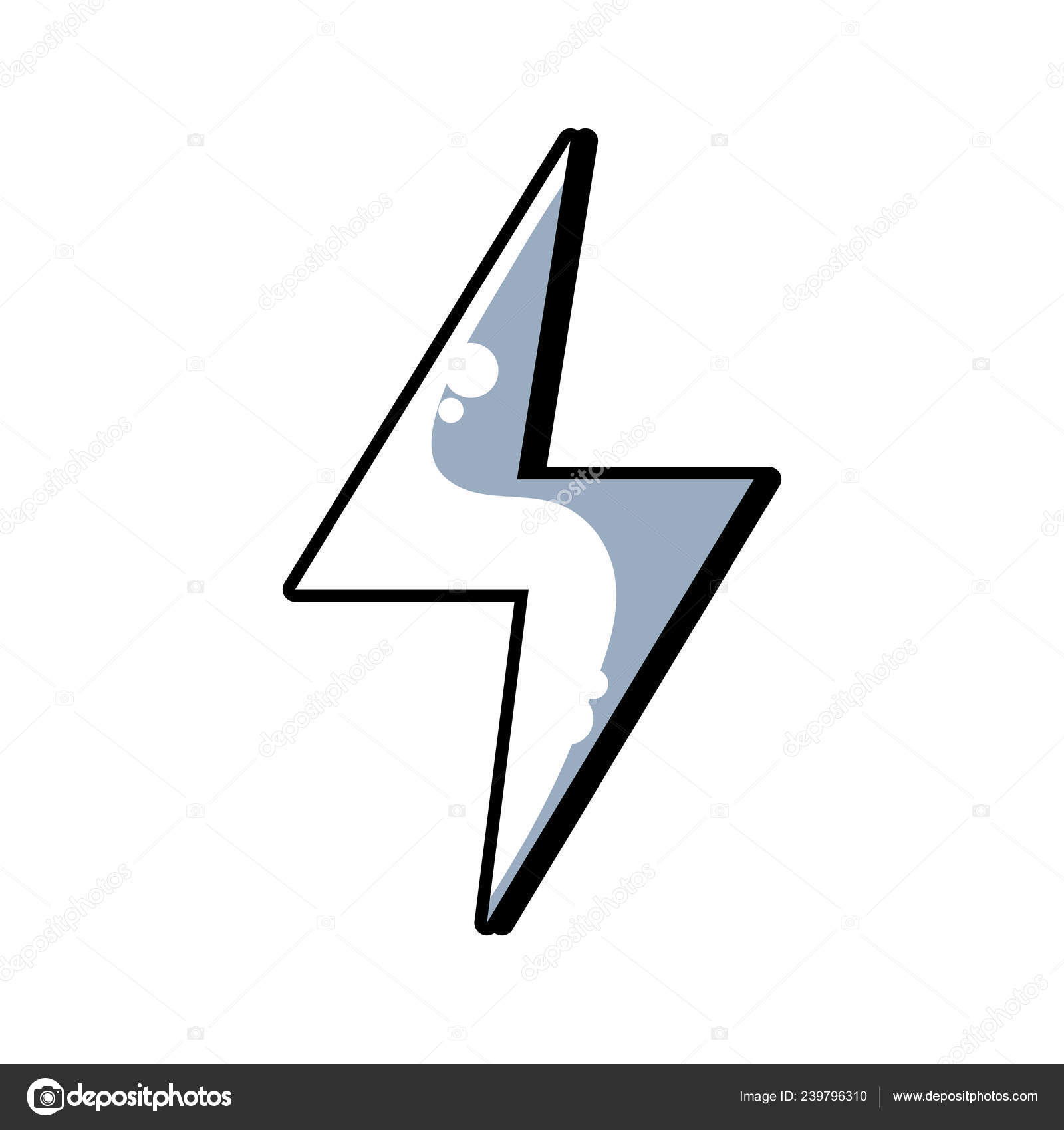 Line Energy Hazard Symbol Design Image Vector Illustration Stock Vector ...