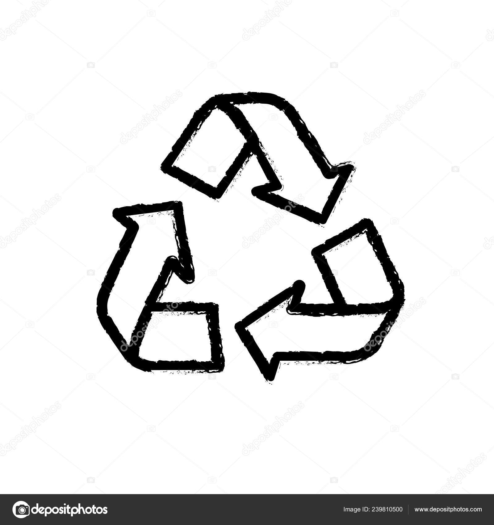 Figura Símbolo Ambiente Bonito Para Reciclar Reduzir Reutilizar