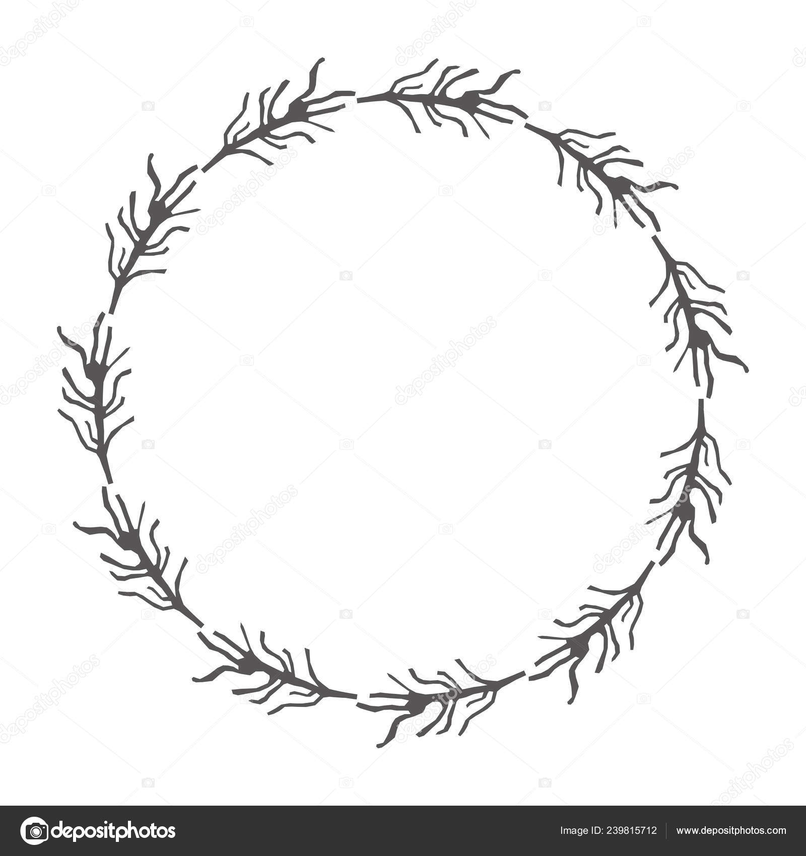 Ramas Rústicas Diseño Plantas Imagen Ilustración Vectores Vector de ...