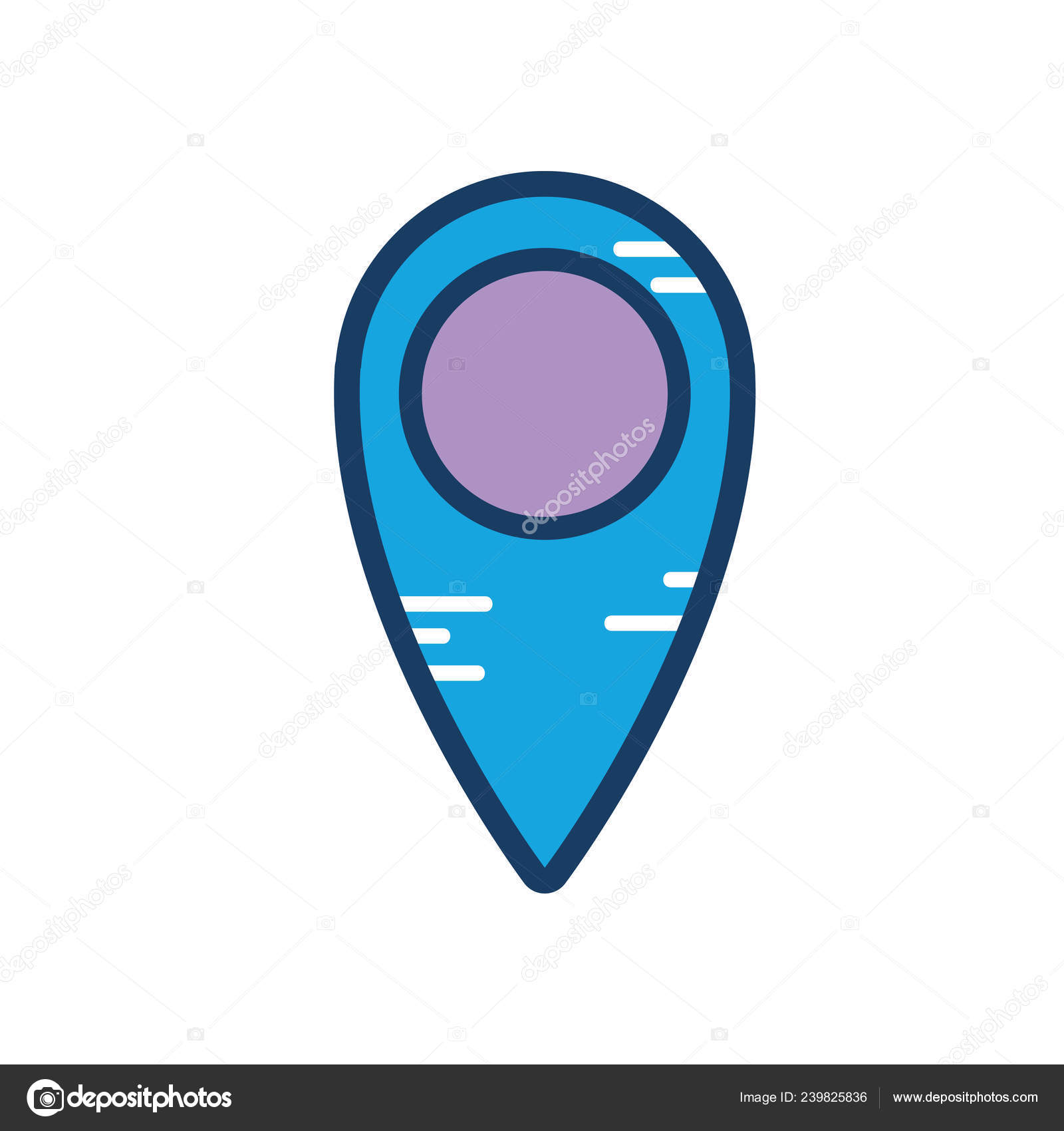 Location Symbol Geography Destination Map Vector Illustration Stock ...