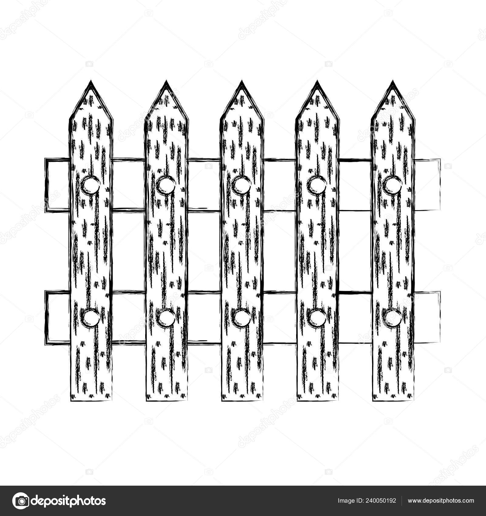 Grunge Construction Wood Grille Structure Design Vector Illustration ...