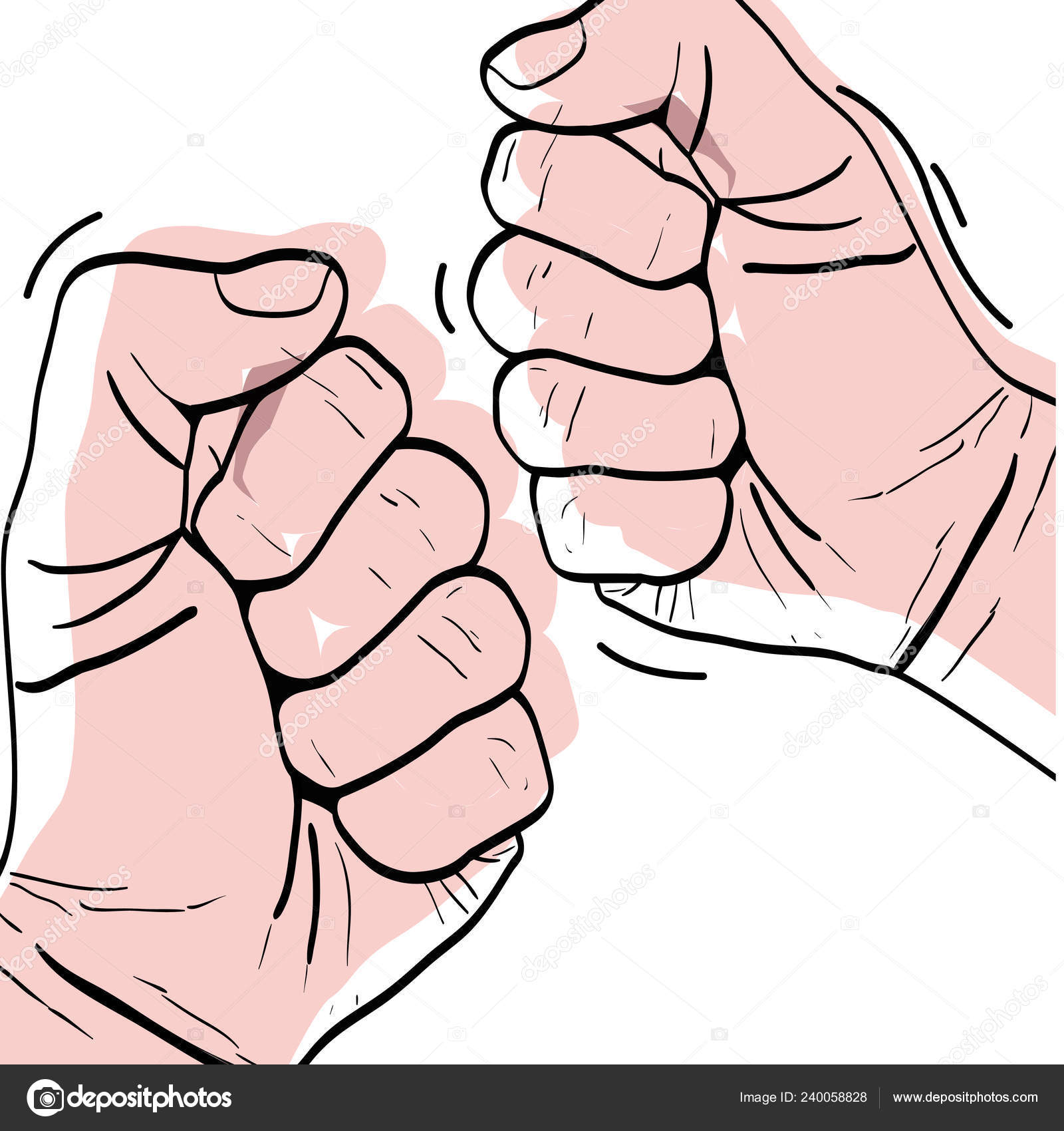 Moved Color Opposition People Hand Protest Revolution Vector ...